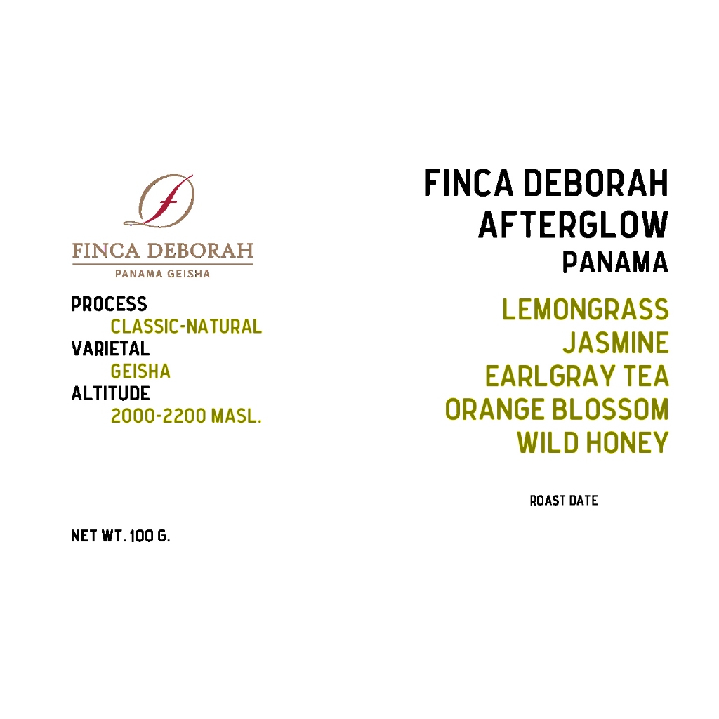 เมล็ดกาแฟคั่ว Panama Finca Deborah Afterglow 100 g | Shopee Thailand