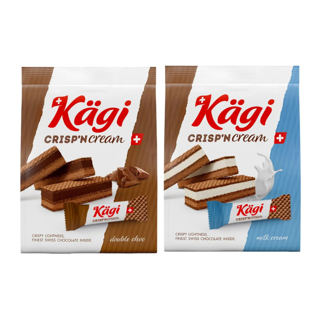 Kagi ขนมเวเฟอร์เคลือบช็อคโกแลต สินค้าจากสวิสเซอร์แลนด์ 88g มี 2 รสชาติ ...
