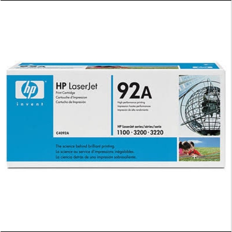 HP 92A C4092A Black ตลับหมึกโทนเนอร์ สีดำ ของแท้ | Shopee Thailand