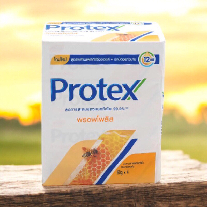 (8สูตร)Protex โพรเทคส์ 60 กรัม. รวม 4 ก้อน ช่วยชำระล้างสิ่งสกปรก (สบู่ก้อน) Protex Propolis 90g ...