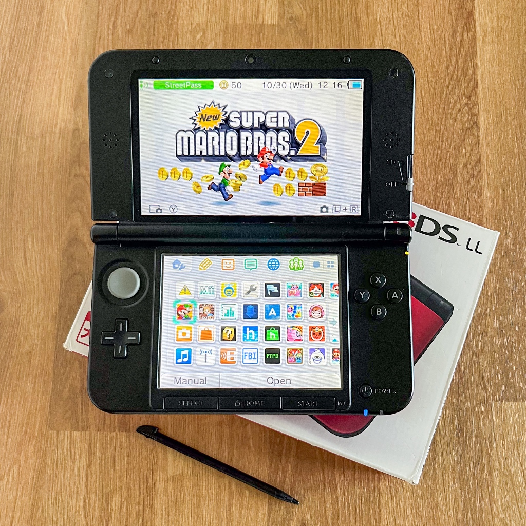 Nintendo 3DS LL สีแดง พร้อมกล่อง สภาพดี แปลง Men 32GB | Shopee Thailand