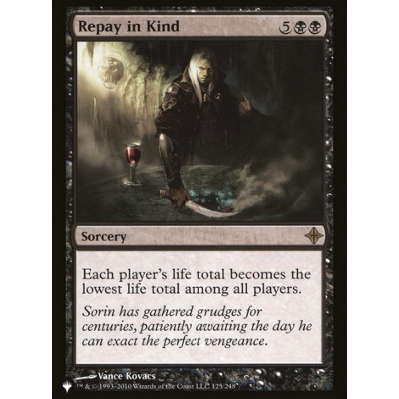 Repay in Kind การ์ด Magic The Gathering ของแท้ จากชุด The List | Shopee ...
