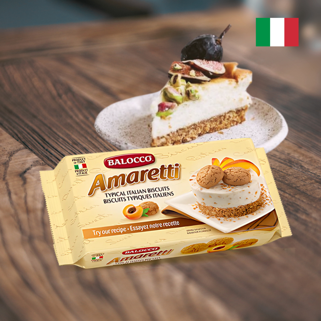 Balocco Amaretti อมาเรตติ บิสกิต 200 กรัม สูตรดั้งเดิมจากอิตาลี คุ้กกี้ ...