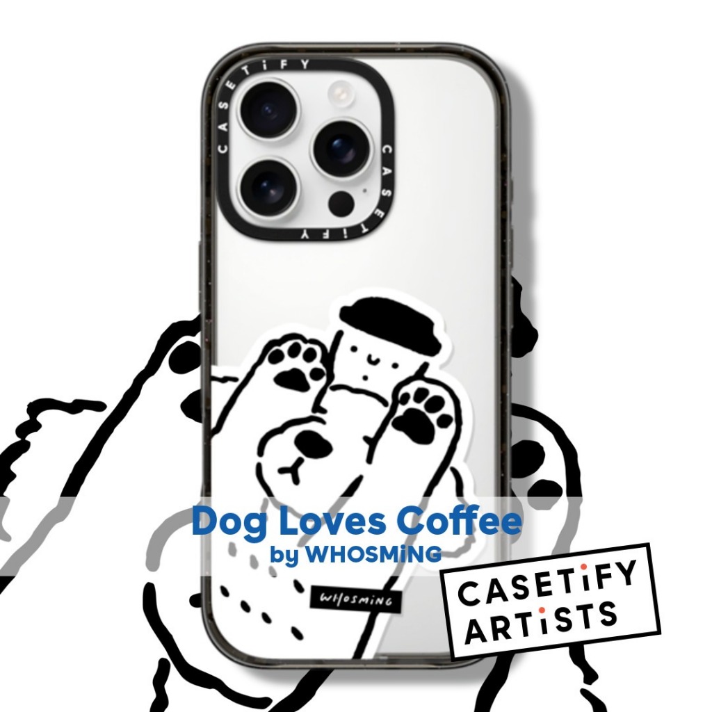 CASETiFY | DOG LOVES COFFEE #เคสกันกระแทก For iPhone 16 Pro Max ลาย ...