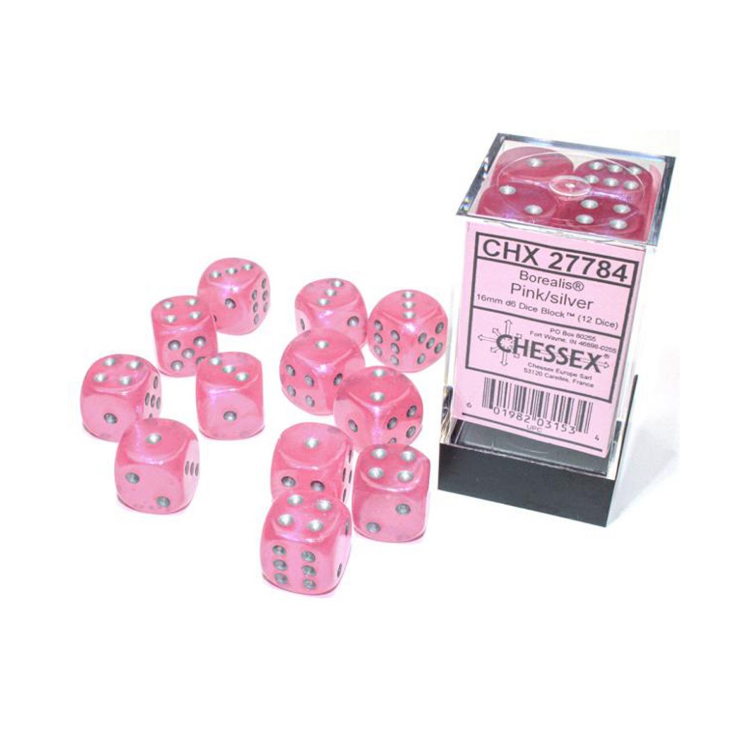 [ของแท้] ลูกเต๋า Chessex Dice Borealis 16mm d6(12 Dice) สำหรับเกมกระดาน ...