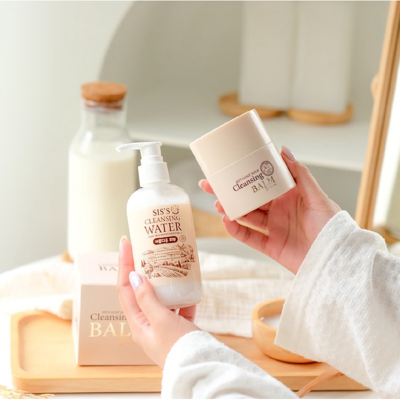 ใหม่! Sis’s Cleansing Water // Blam 5Ceramide คลีนซิ่งนมแพะ บาล์มนมแพะ ...