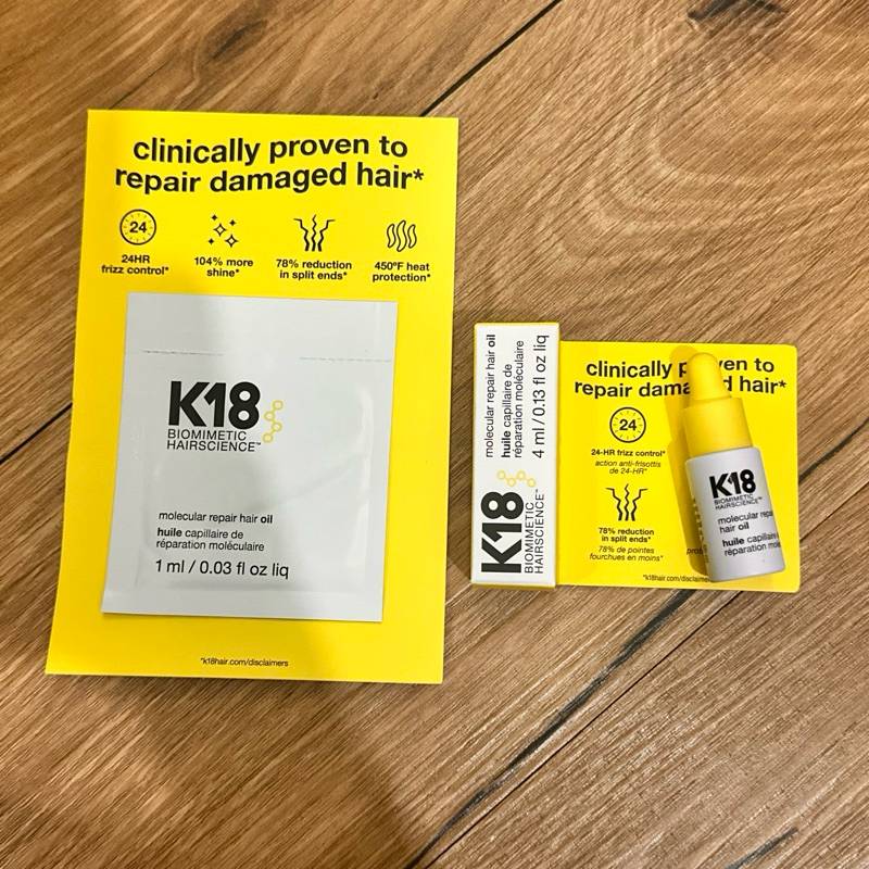 พร้อมส่ง แท้ K18 Biomimetic Hairscience Molecular Repair Hair Oil, Leave-In Molecular Repair ...