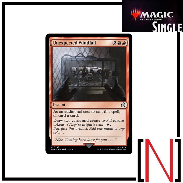 [MTG][Single][PIP] Unexpected Windfall ระดับ Common [ภาษาอังกฤษ ...