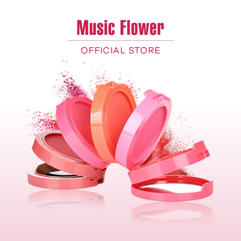 [Music Flower] Blusher 5in1 เนื้อแป้งละเอียด ควบคุมความมัน กันน้ำกัน ...