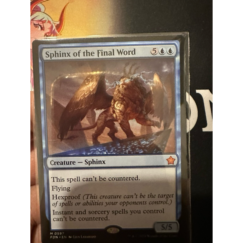 Sphinx of the Final Word การ์ด Magic The Gathering ของแท้ จากชุด Foundations | Shopee Thailand