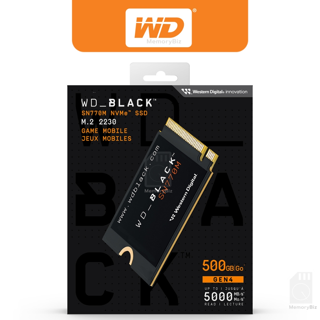WD SSD (เอสเอสดี) WD BLACK SN770M - PCIe 4x4/NVMe M.2 2230 ประกัน 5 ปี ...