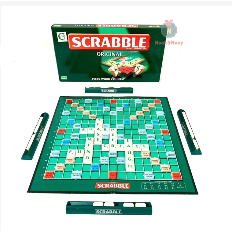 พร้อมส่ง เกมส์ Scrabble Original เกมส์ภาษาคำศัพท์อังกฤษ ต่อคำศัพท์ Game Scrabble | Shopee Thailand