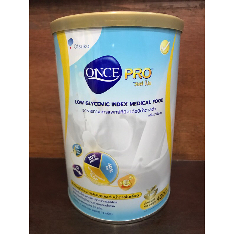 Exp.06/2026 ONCE PRO วันซ์โปร อาหารทางการแพทย์ที่มีค่าดัชนีน้ำตาลต่ำ ...