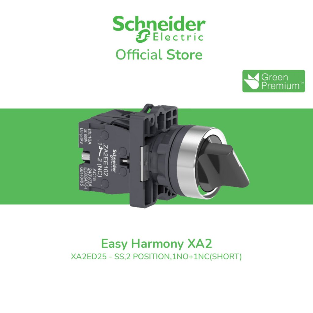 Schneider Electric Complete selector switch, Easy ฮาร์โมนี XA2, plastic ...