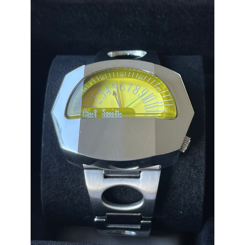 PAUL SMITH Dashboard Yellow Dial Art 6117-H06778 Men's Wristwatch | Shopee Thailand