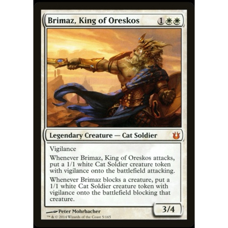 Brimaz, King of Oreskos การ์ด Magic The Gathering ของแท้ จากรุ่น Born ...