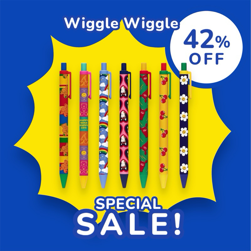ขายดี Wiggle Wiggle Pattern Ball Pen ปากกาลูกลื่น 0.38mm | Shopee Thailand