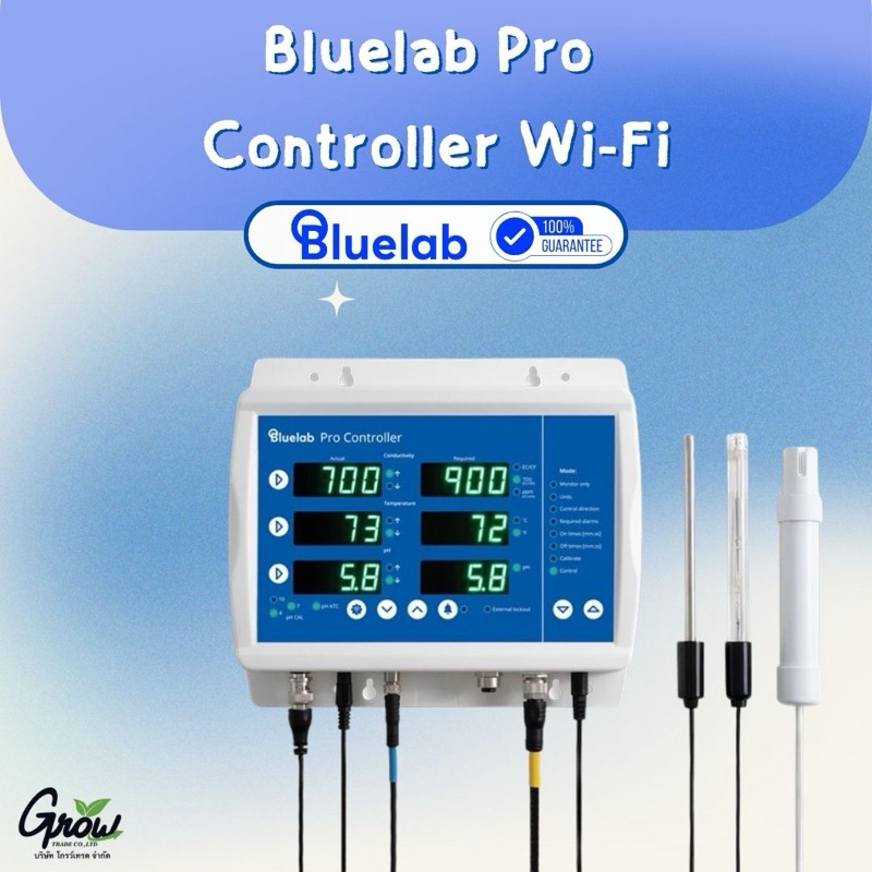 Bluelab Pro Controller Wi-Fi เครื่องวัดค่า,ควบคุมและปรับเพิ่มลดค่า PH และ EC ด้วยระบบอัจฉริยะ ...
