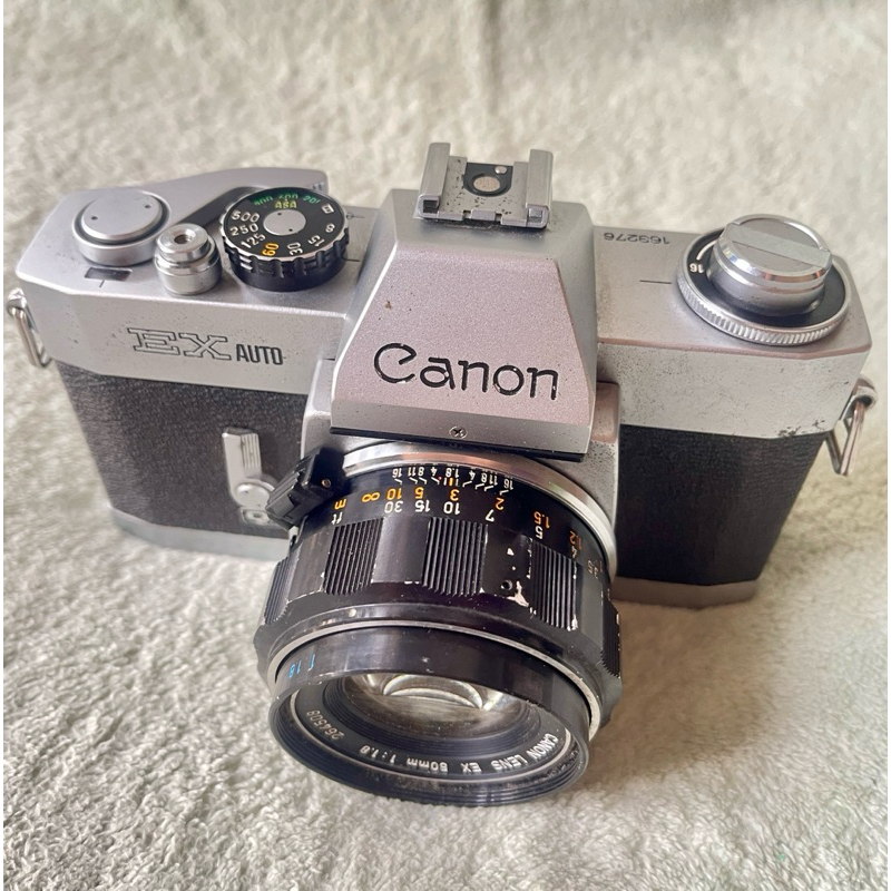 กล้องฟิล์ม Canon EX auto QL พร้อมเลนส์ Canon EX 50mm.1:1.8 มือ2 จากญี่ปุ่น | Shopee Thailand