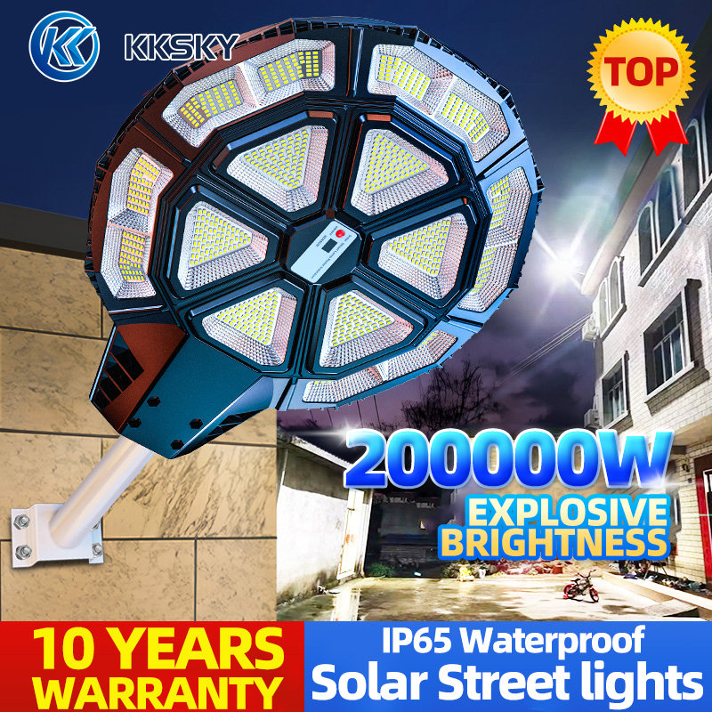 KKSKY ไฟโซล่าเซลล์ 200000W ไฟสนาม UFO ไฟถนนยูเอฟโอ ไฟถนนled กันน้ำ IP65 Solar Light | Shopee ...