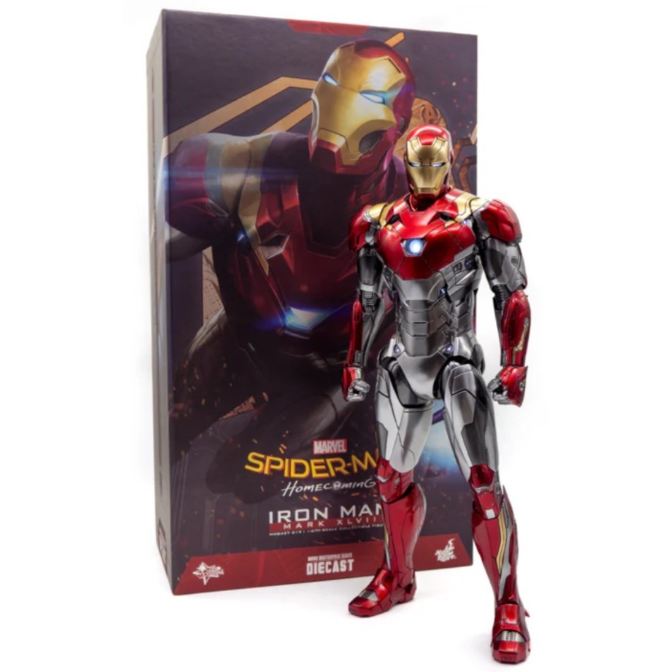 มือ1 Hot Toys MMS427 - D19 Spider-Man: Homecoming Iron Man Mark XLVII ...