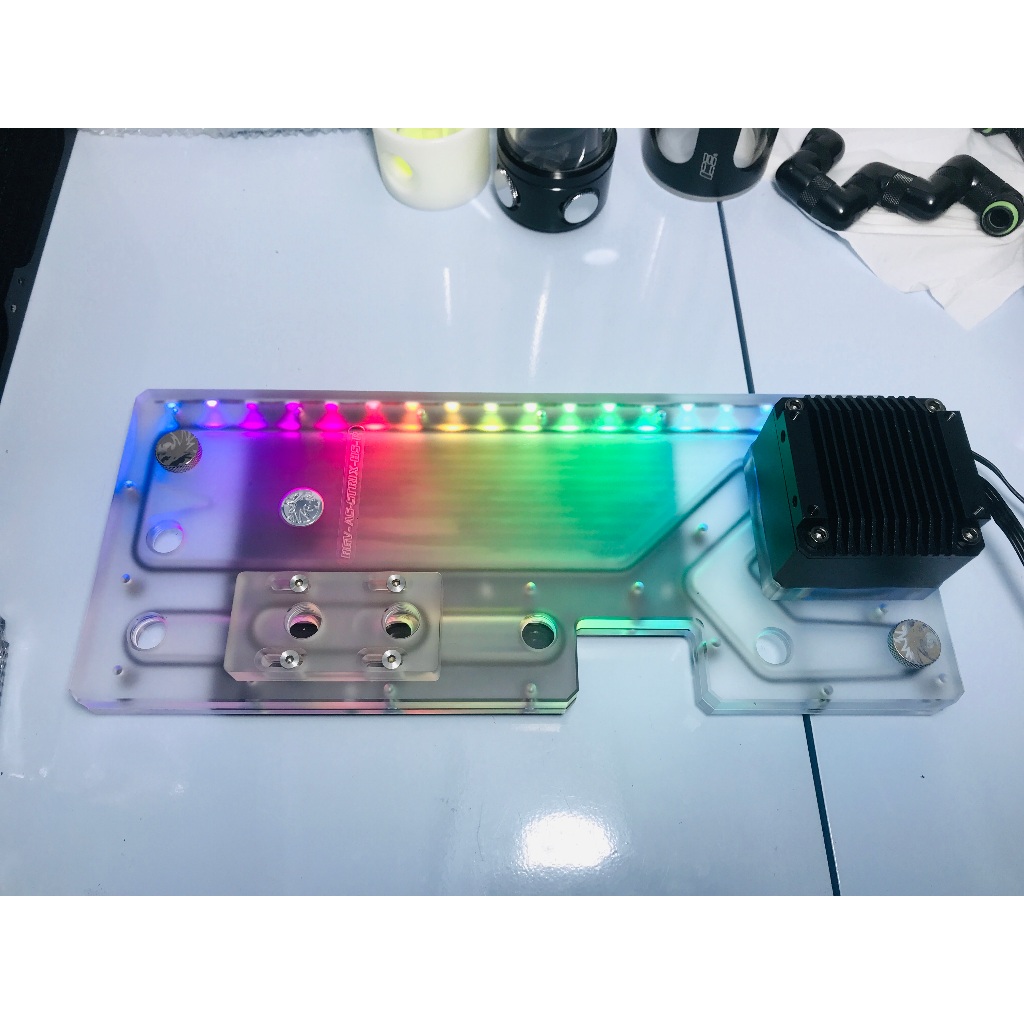 Bykski Distro ASUS ROG Strix GX601 แท้งค์อะคริลิค+ปั๊ม Water Cooling ...