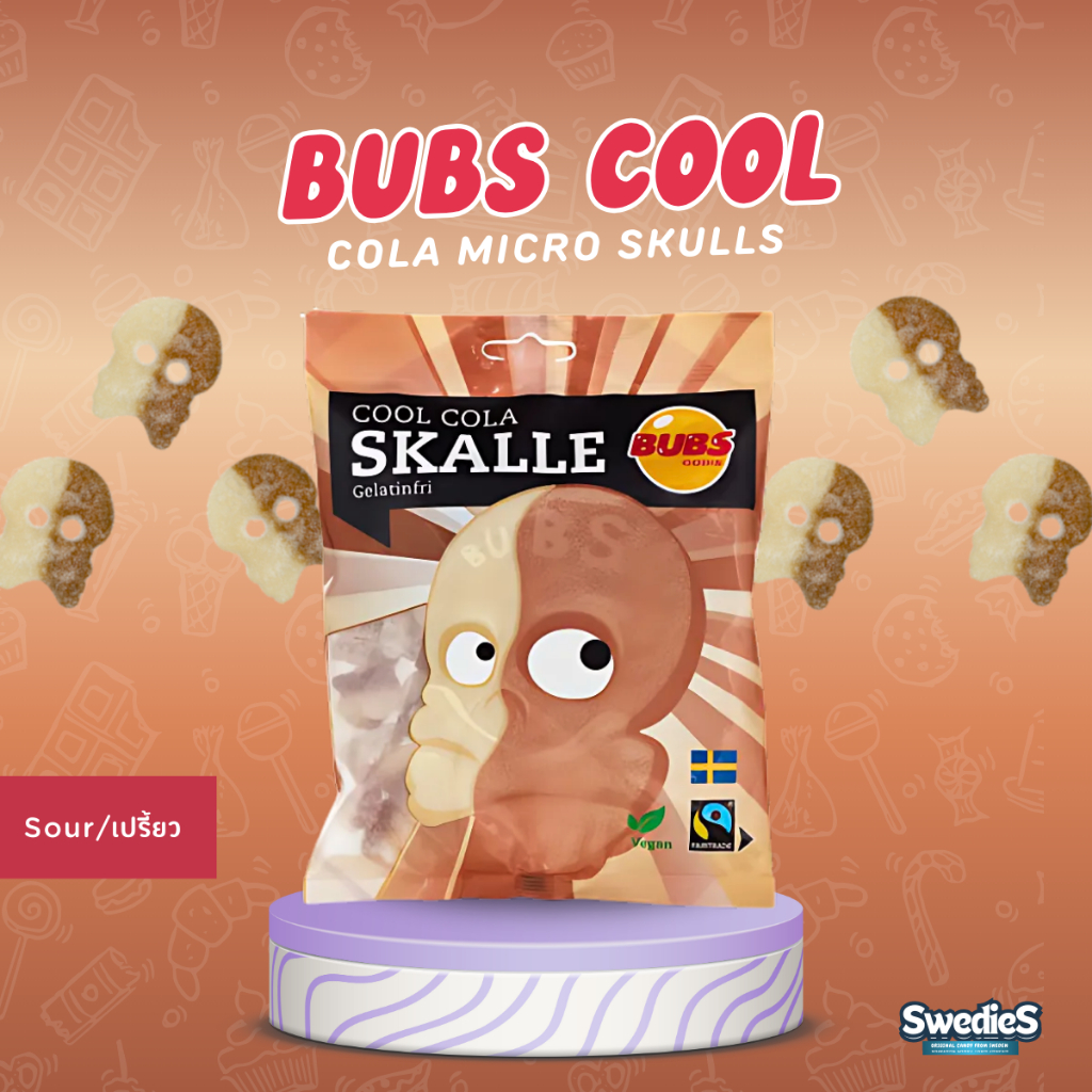 Bubs Cool Cola Micro Skulls | กระโหลกรสโคล่าไซส์มินิ By SwedieS ...