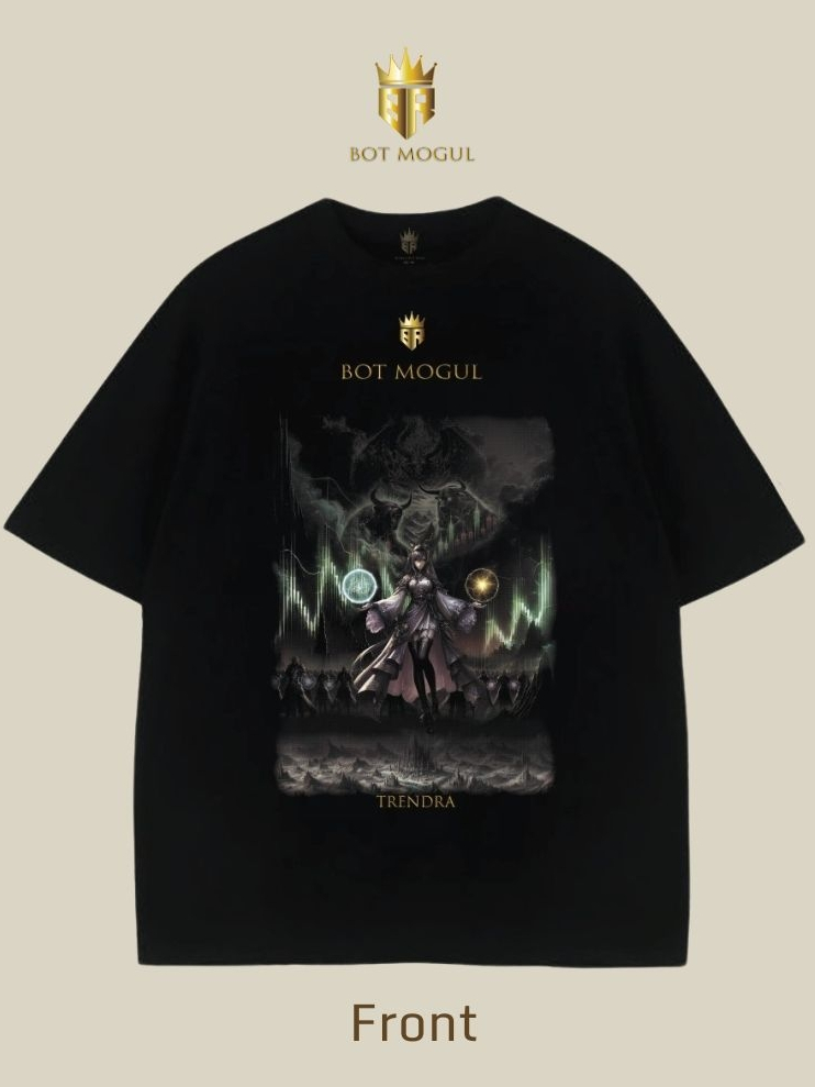 Bot Mogul Premium Black Oversized T-shirt ของแท้ 100% TRENDA BSC5 | Shopee Thailand