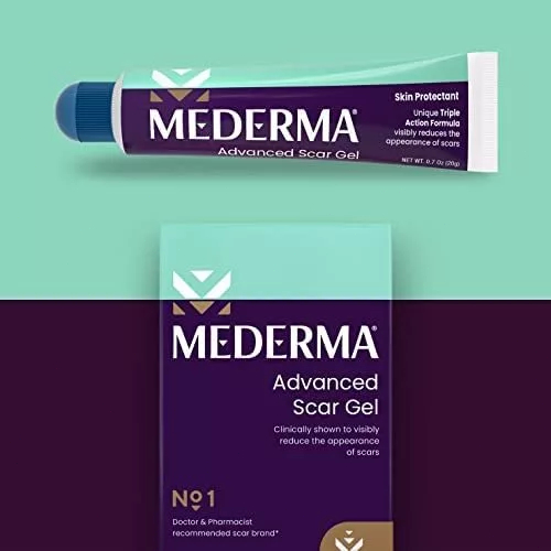 MEDERMA Advanced Scar Gel for Acne, Burn, Injury and Surgical Scars 20g ...