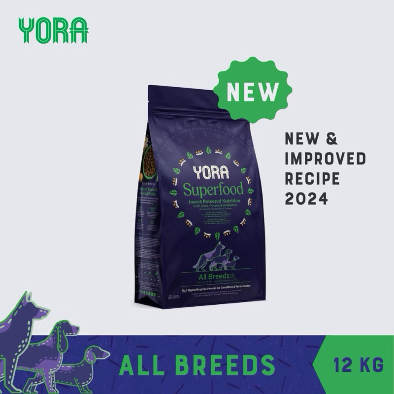 YORA All Breeds 12 kg โยราออลบรีดส์ 12 กก. สำหรับสุนัขโตเต็มวัยทุกสาย ...