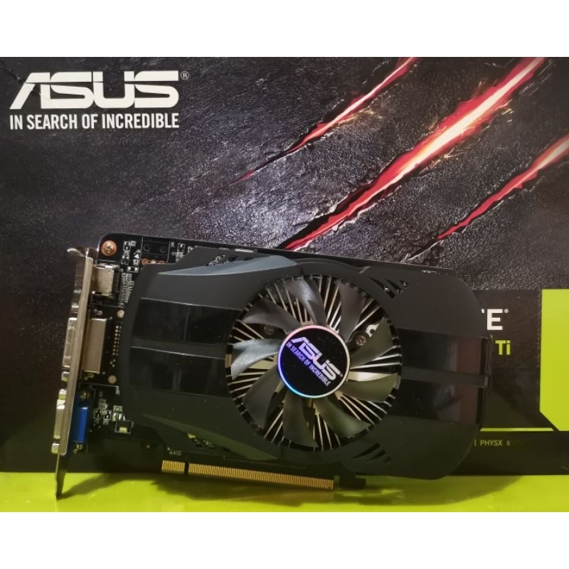 การ์ดจอ ASUS รุ่น NVIDIA GeForce GTX 750 TI 2GB DDR5 ไม่ต่อไฟเลี้ยง (no box) มือสอง ไม่มีกล่อง ...