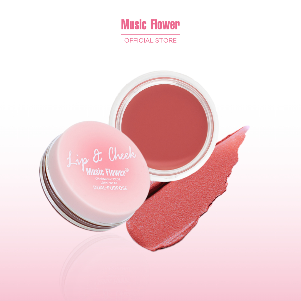 [Music Flower] Lip&Cheek Cream Taro Bean Paste สีนำ้ตาลแอมเบอร์ บางเบา ...