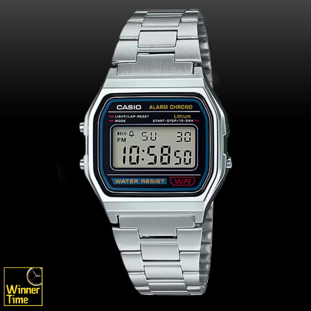 นาฬิกา Casio ดิจิตอล วินเทจ รุ่น A158WA-1D | Shopee Thailand