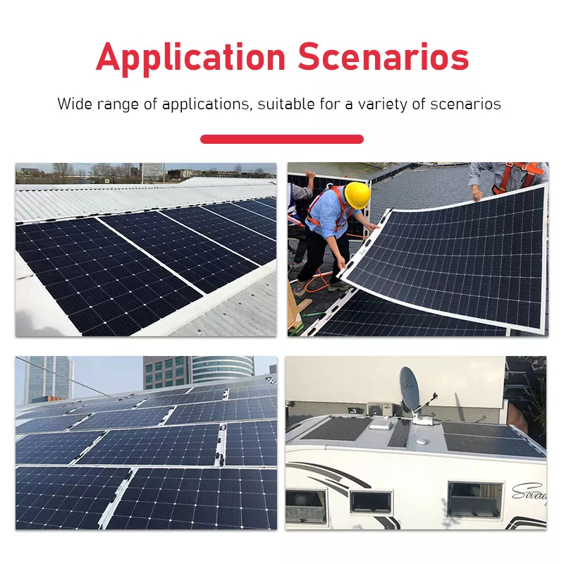 GODSOLAR แผงอ่อน 200W โมโน flexible solar panel งอได้ แผงยืดหยุ่น ...