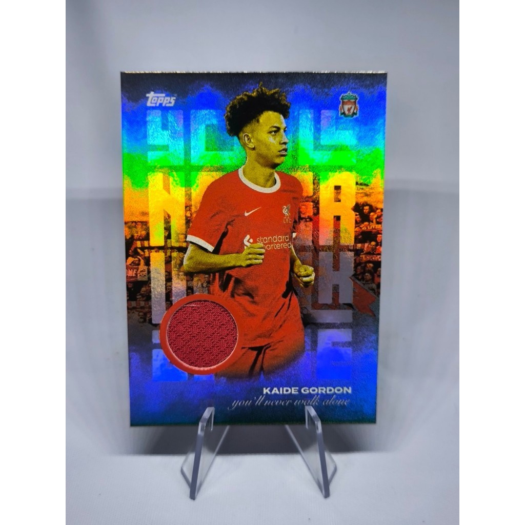 การ์ดชิ้นส่วนเสื้อ Topps Liverpool Team Set Patch Relic Card YNWA Match ...