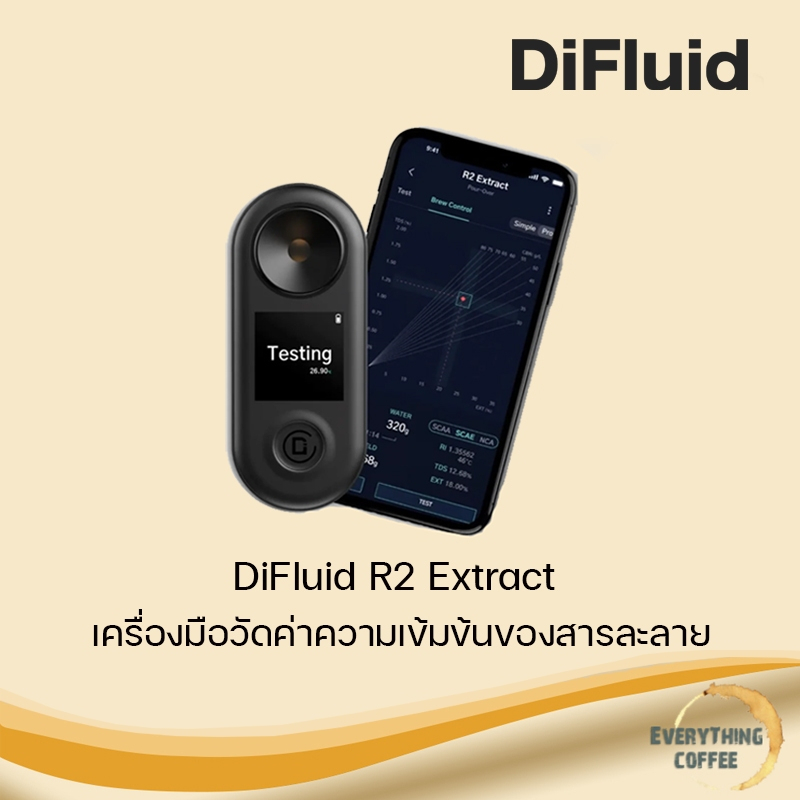 DiFluid R2 Extract เครื่องมือวัดค่าความเข้มข้นของสารละลาย | Shopee Thailand