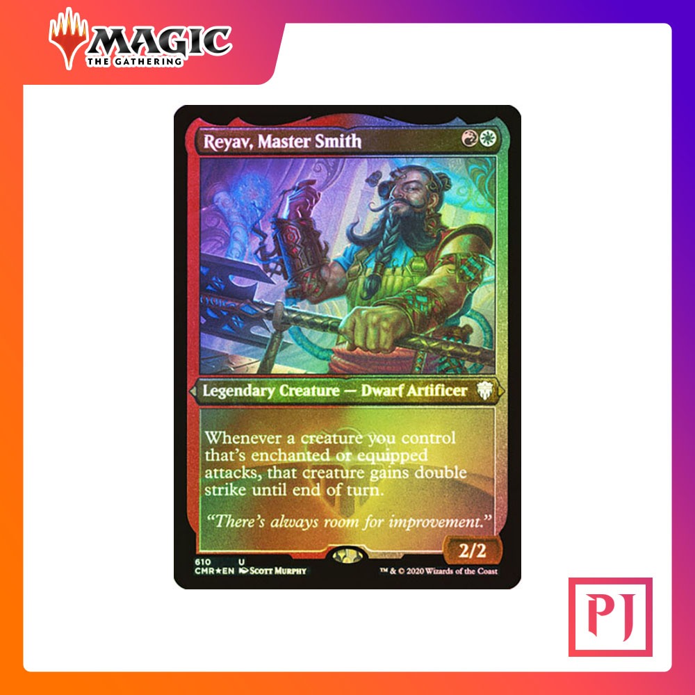[MTG] Reyav, Master Smith (Foil Etched) [CMR] [MULTI] [UNCOM] [FOIL] [ENG] (การ์ดเมจิค / Magic ...