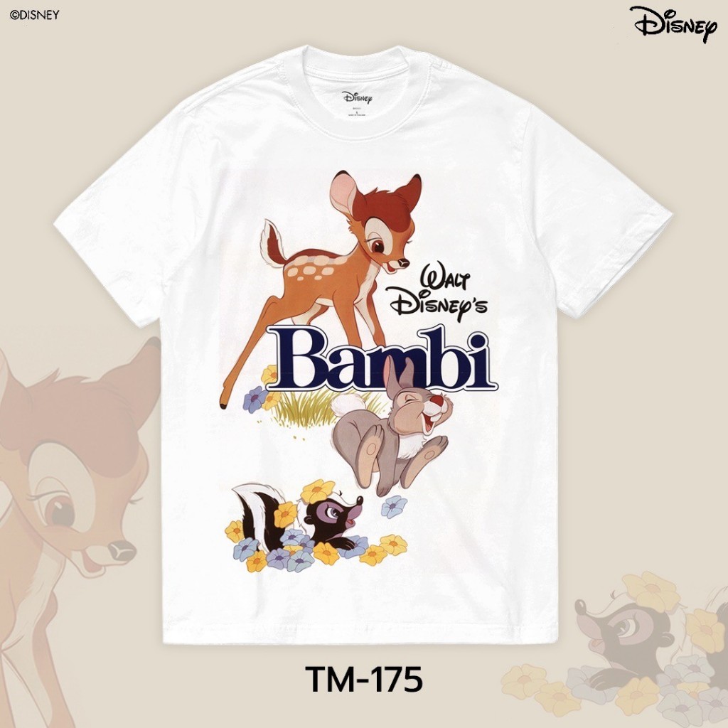 Power 7 Shop เสื้อยืดการ์ตูน "Bambi" ลิขสิทธิ์แท้ DISNEY (TM-175 ...