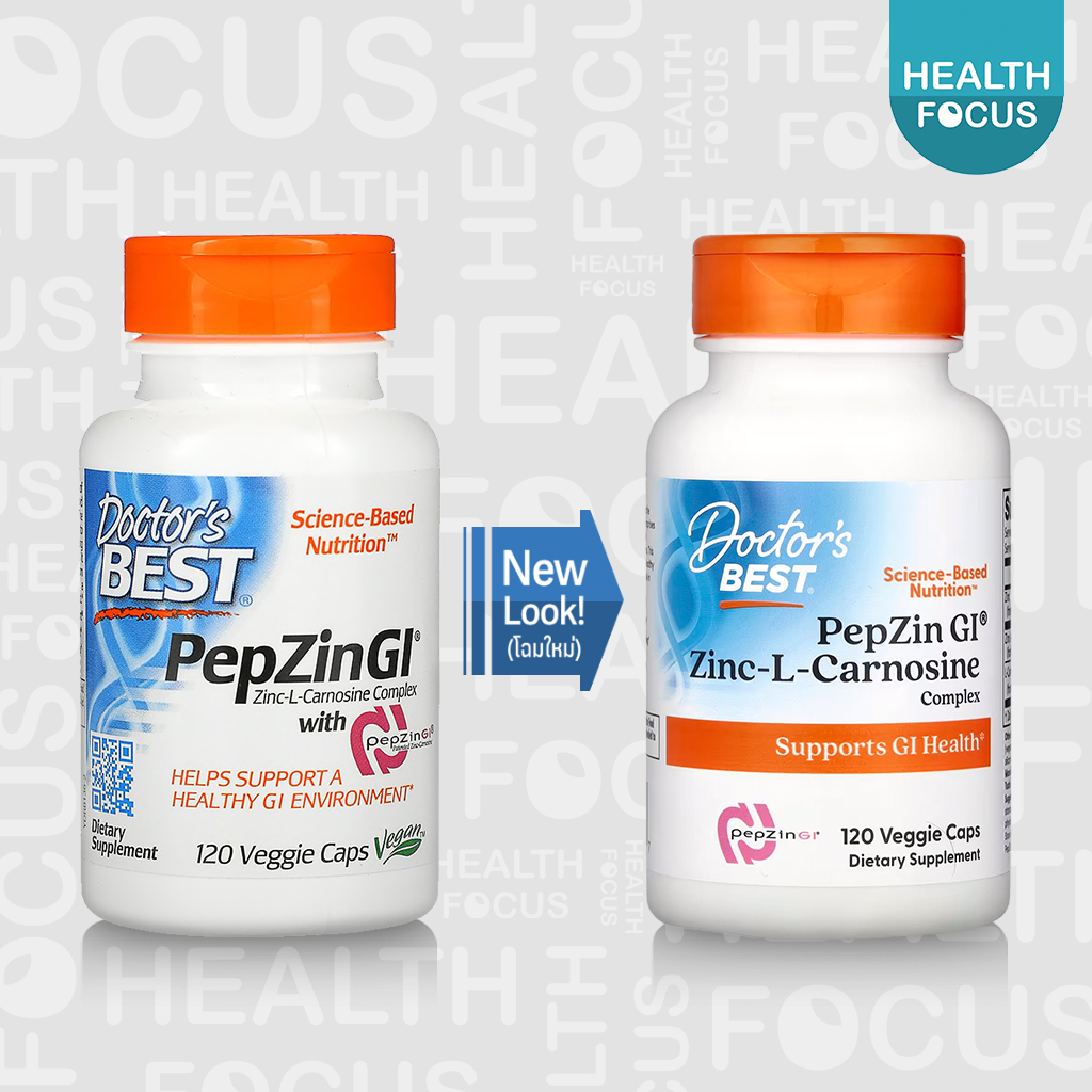 [พร้อมส่ง] Doctor's Best PepZin GI Zinc-L-Carnosine Complex ซิงค์ แอล ...