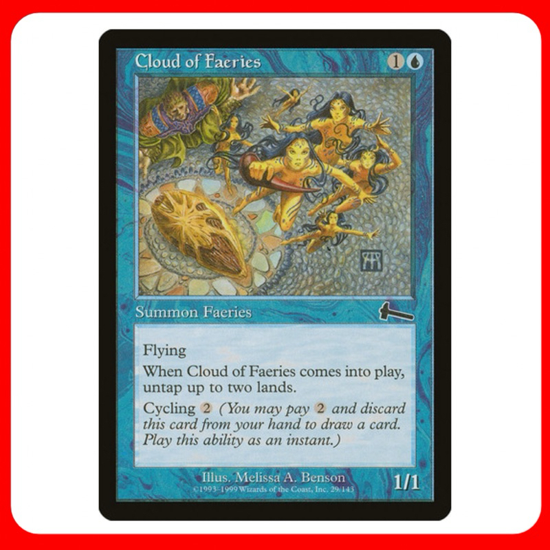 [MTG] Cloud of Faeries [GU] [BLUE] [COMMON] [NORMAL] [ENG] (การ์ดเมจิค ...