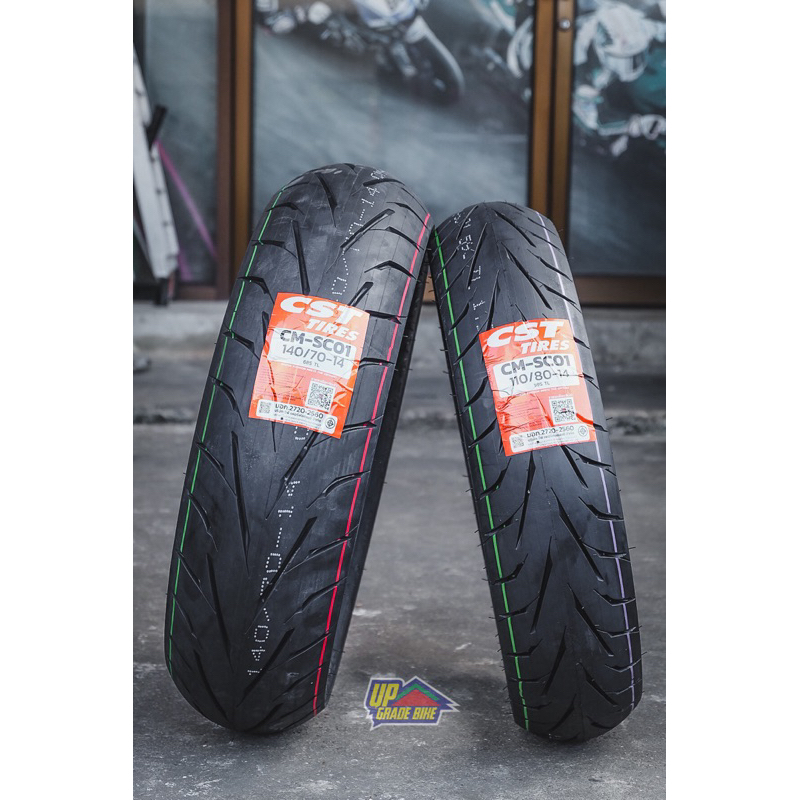 ยาง CST CM-SC01 ใส่ AEROX ไซส์เดิมคู่ละ 3,390฿ (ยางหน้าปี 24 หลังปี 25) | Shopee Thailand