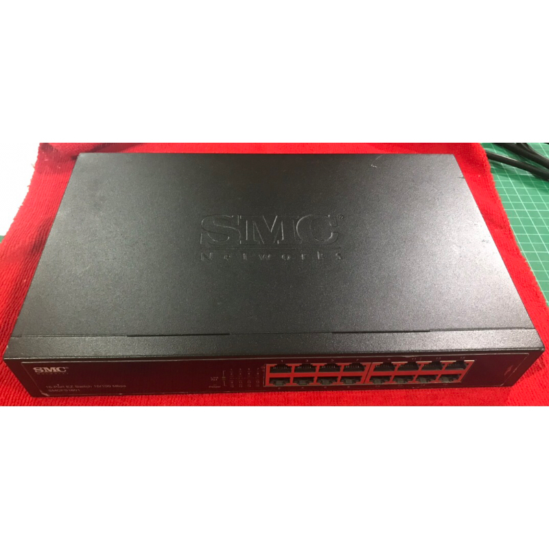 SMC 16 PORT Switching HUB Model SMCFS1601 Port 16 x 10/100 Mbps มือสอง ...
