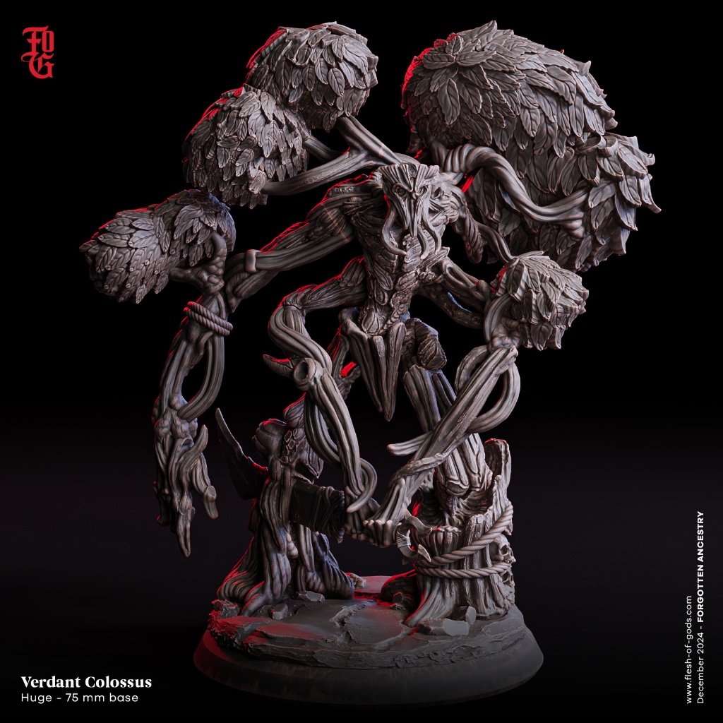 [Forgotten Ancestry] - Verdant Colossus - โมเดลสำหรับ DnD miniature ...