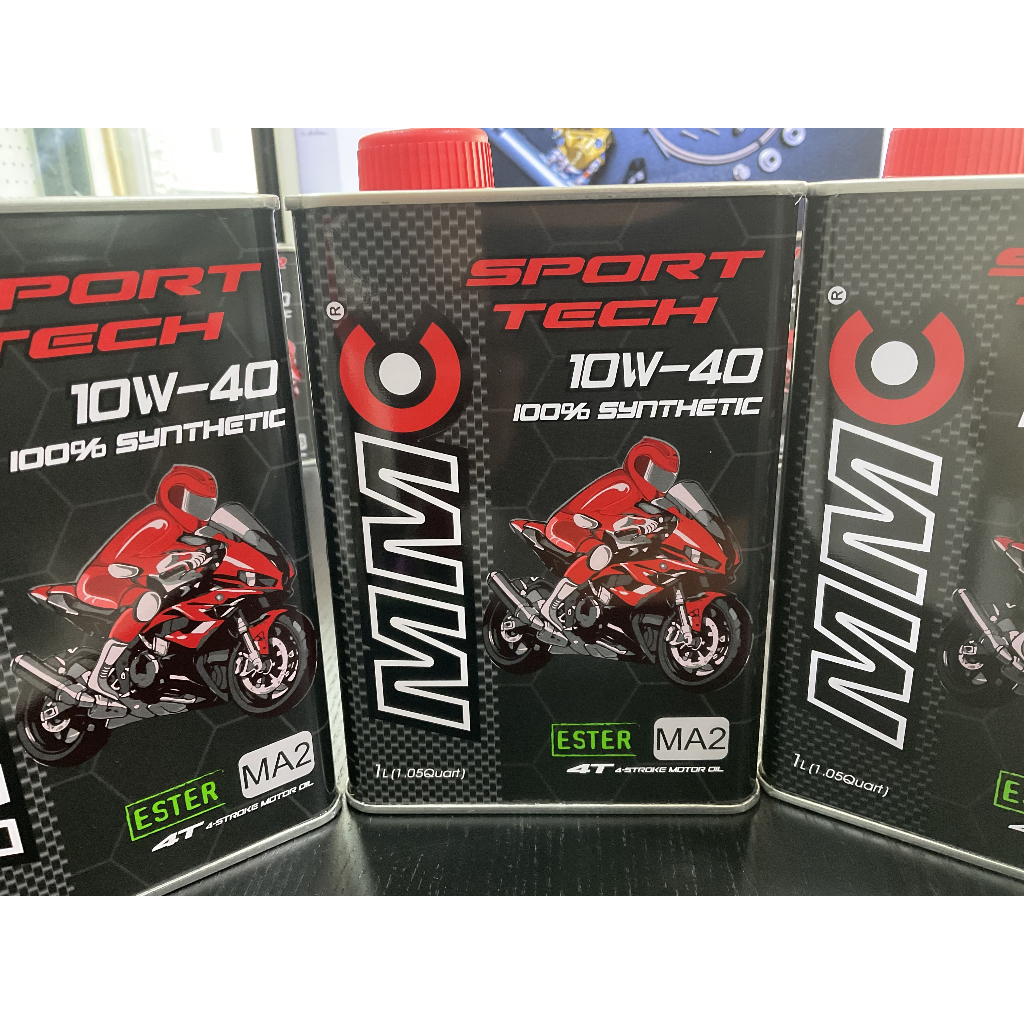น้ำมันเครื่อง MMC Sport Tech 4T 10W40 สังเคราะห์แท้ ขนาด 1 ลิตร ...