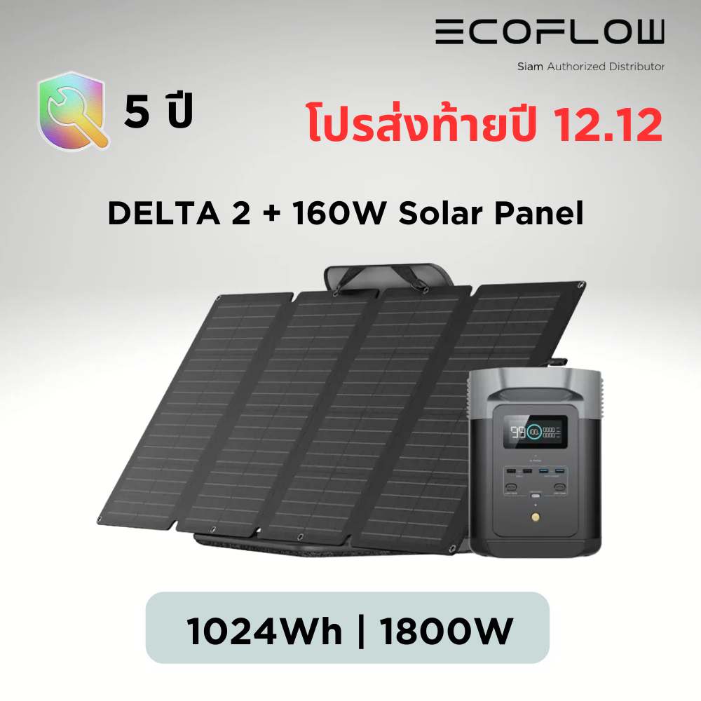 DELTA 2 + 160W Solar Panel | Shopee Thailand