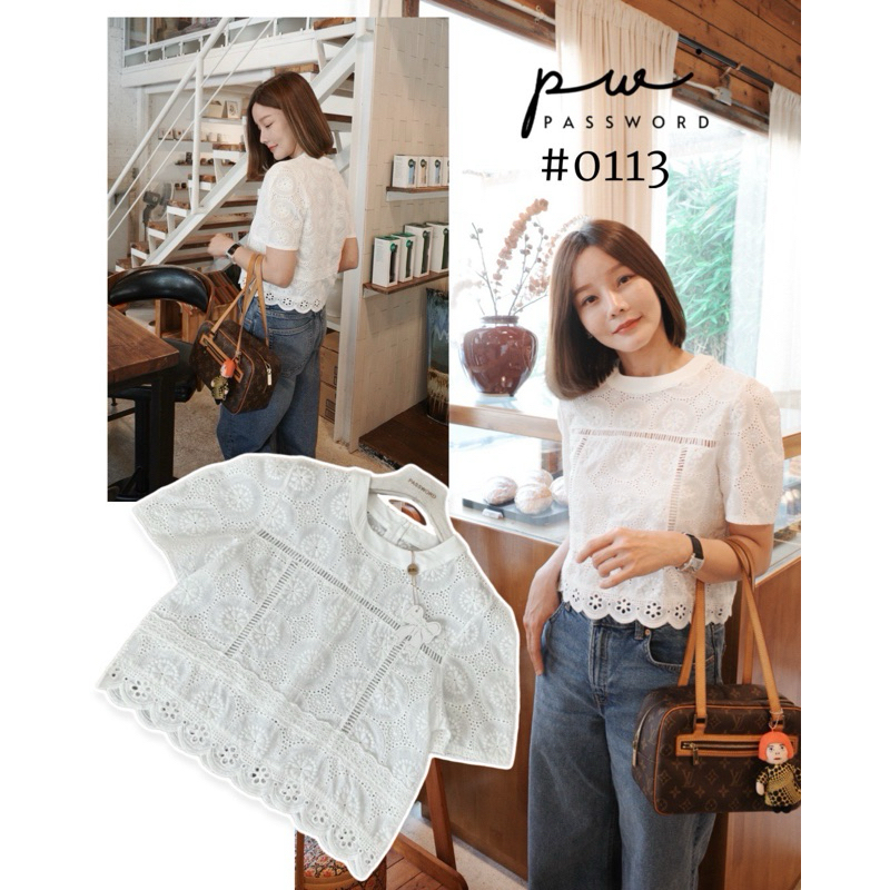 password 0113 เสื้อคอตตอนญี่ปุ่น ทรงแขนพอง | Shopee Thailand