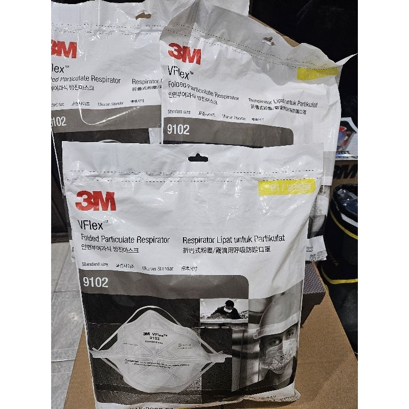 3M 9102 Vflex P1 หน้ากากกรองฝุ่นละออง 25ชิ้น/แพ็ค ของแท้ รับประกัน ...