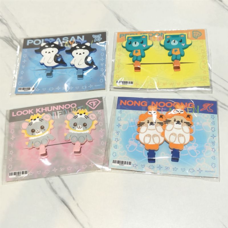 {📬พร้อมส่ง} GMMTV - Rubber Hair Clip | Polcasan | Permpoon | Nong ...