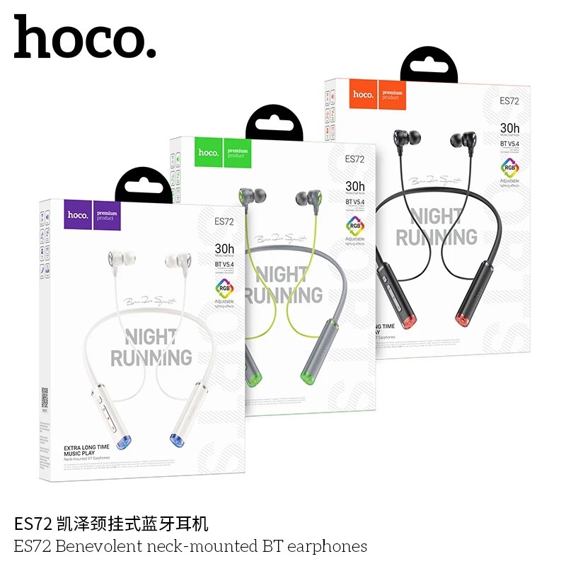 Hoco ES72 หูฟังบลูทูธไร้สาย BT5.4 200mAh แบบคล้องคอ ดีไซน์เรียบหรู ทัน ...