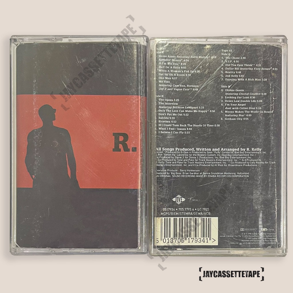 R Kelly อัลบั้ม R X2 Cassette Tape เทปคาสเซ็ต เทปคาสเซ็ท เทปเพลงสากล